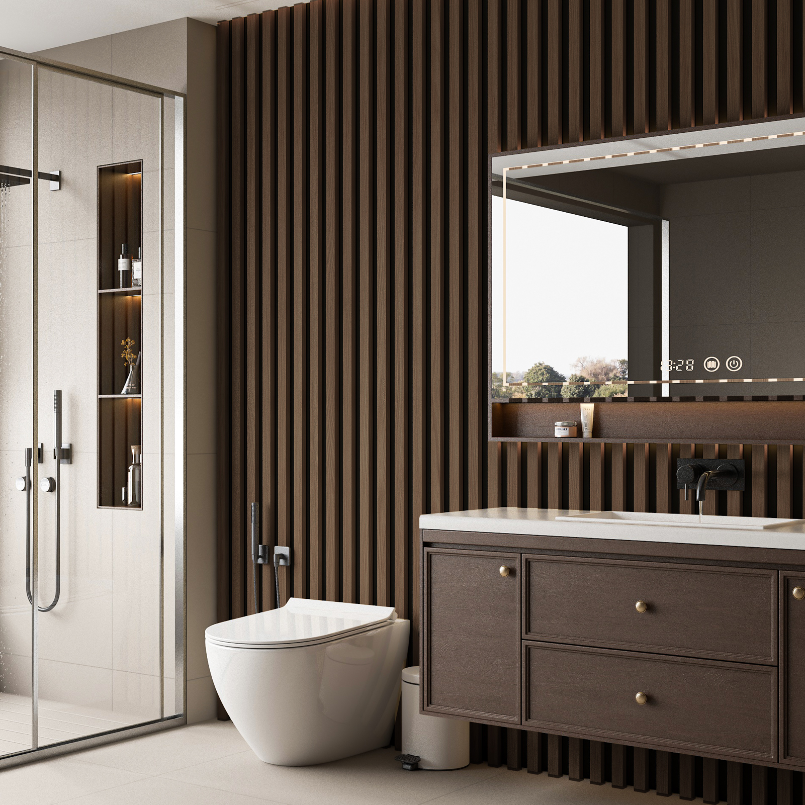 A31732DW20-Textured Wood-Look 3D Wall & Ceiling Tiles Noise Insulating ...