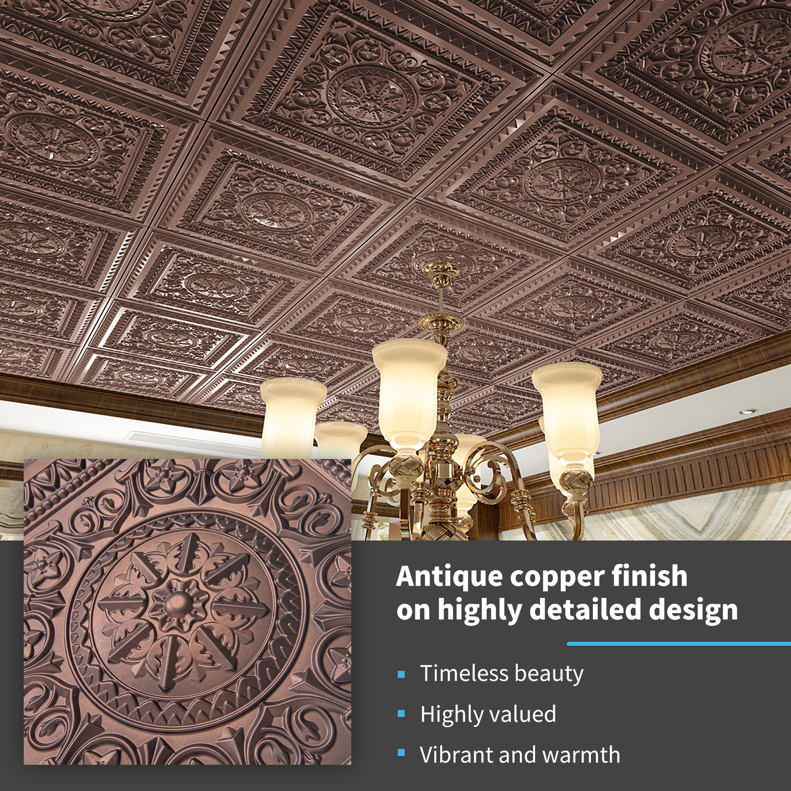 A10906AC - Art3d Drop Ceiling Tiles, Glue up Ceiling Tiles, 2'x2 ...