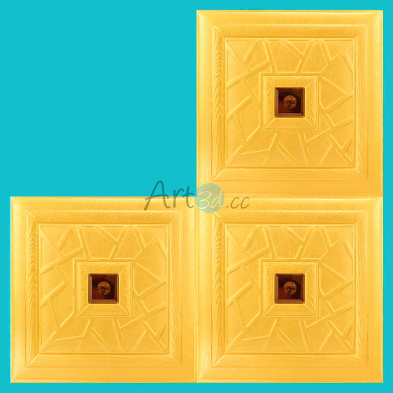 3D Leather Ceiling Tile
