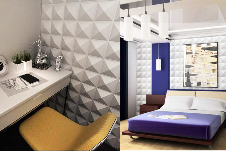 Matt White Wall Decor Stockholm 3D PVC Wall Panels - Matt White ...