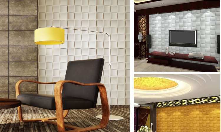 Embossed 3D Wall Design Decorative Wall Boards 32 sq.ft