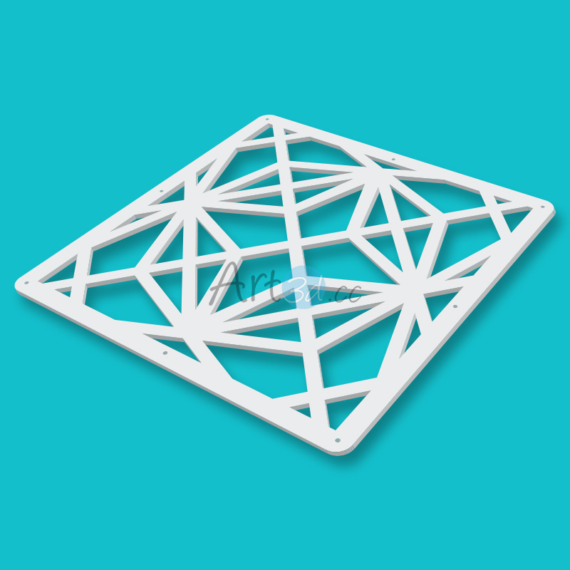 Routed Plywood Grille Partition Decorative Hang Grille 18 Panels