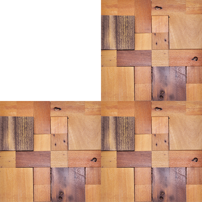 Decorative Recycled Wood Tile for Interior Wall Design 11 Panels 10.7 S.F