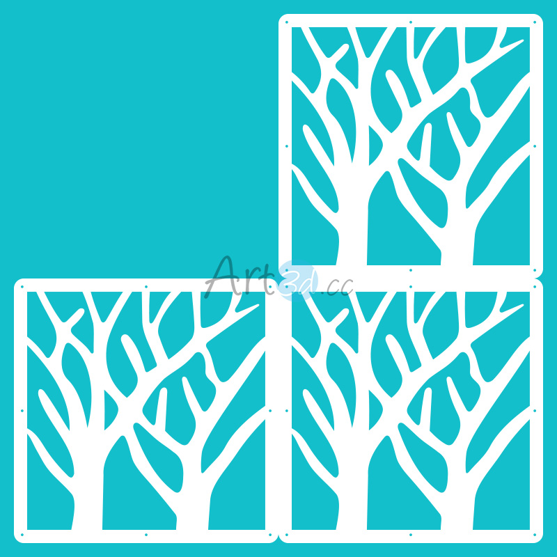 Small Decorative Grille Partition 18 Pieces 29 Sq.Ft 1 Box