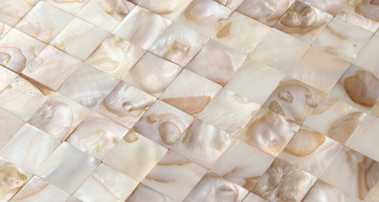 Shell Backsplash Tile 11 Pcs‎ Decorative Shell Tile 10.67 Sq.ft