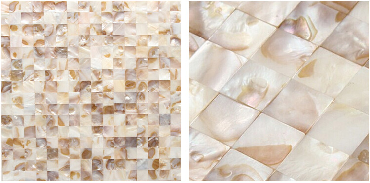 Shell Backsplash Tile 11 Pcs‎ Decorative Shell Tile 10.67 Sq.ft