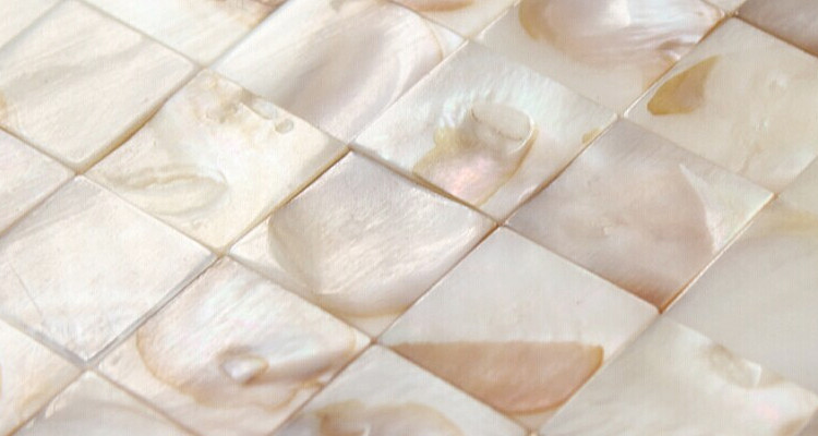 Shell Backsplash Tile 11 Pcs‎ Decorative Shell Tile 10.67 Sq.ft