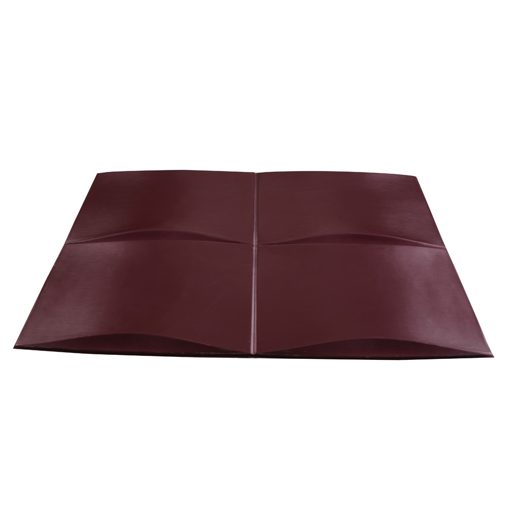 Leatherlike Wall Tile 3D Effect Soft Wall Design 23.6x23.6In