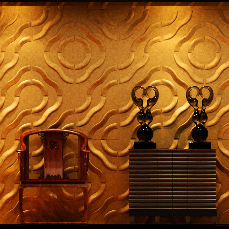 3 Dimensional Wall Tiles Plant Fiber Material (set of 44) 4 m² or 43 Sq.Ft