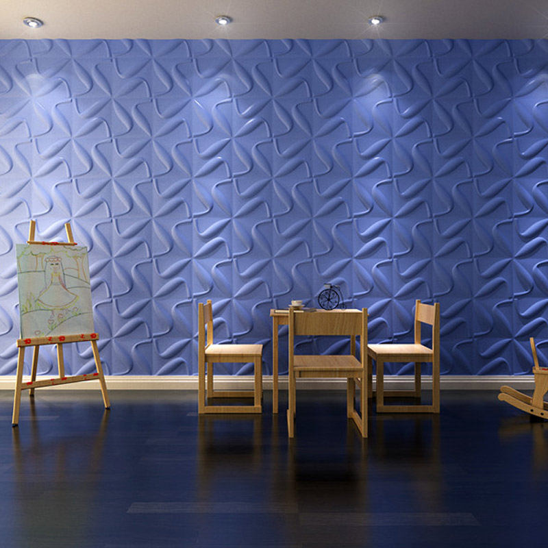 ThreeD Wall Paintable Panels Plant Fiber (set of 44) 4 m² or 43 Sq.Ft