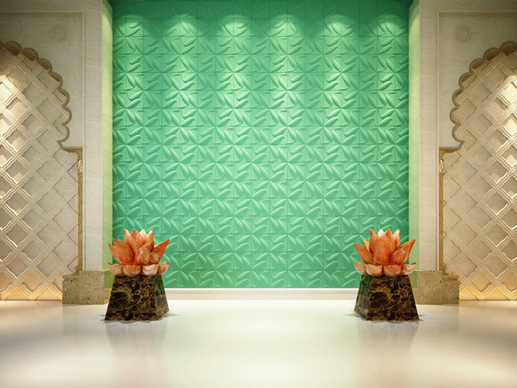 ThreeD Wall Paintable Panels Plant Fiber (set of 44) 4 m² or 43 Sq.Ft